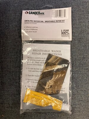 Gander Mountain GMTN Pro Waterfowl Breathable Wader Repair Kit | eBay