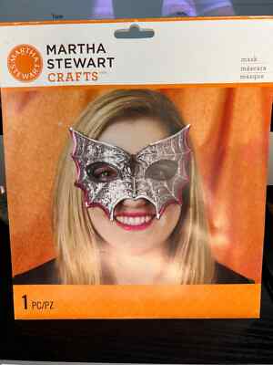 Martha Stewart Crafts Halloween Decor Spider w/bat web Mask - Elegant ...