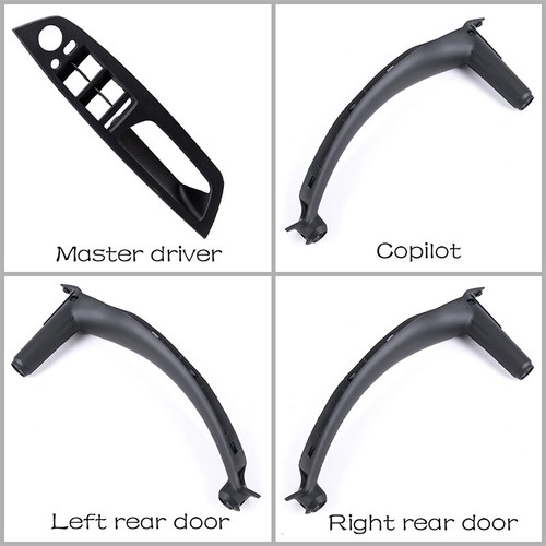For BMW X5 X6 E70 E71 Black Car Interior Door Handle Replace Cover Door ...