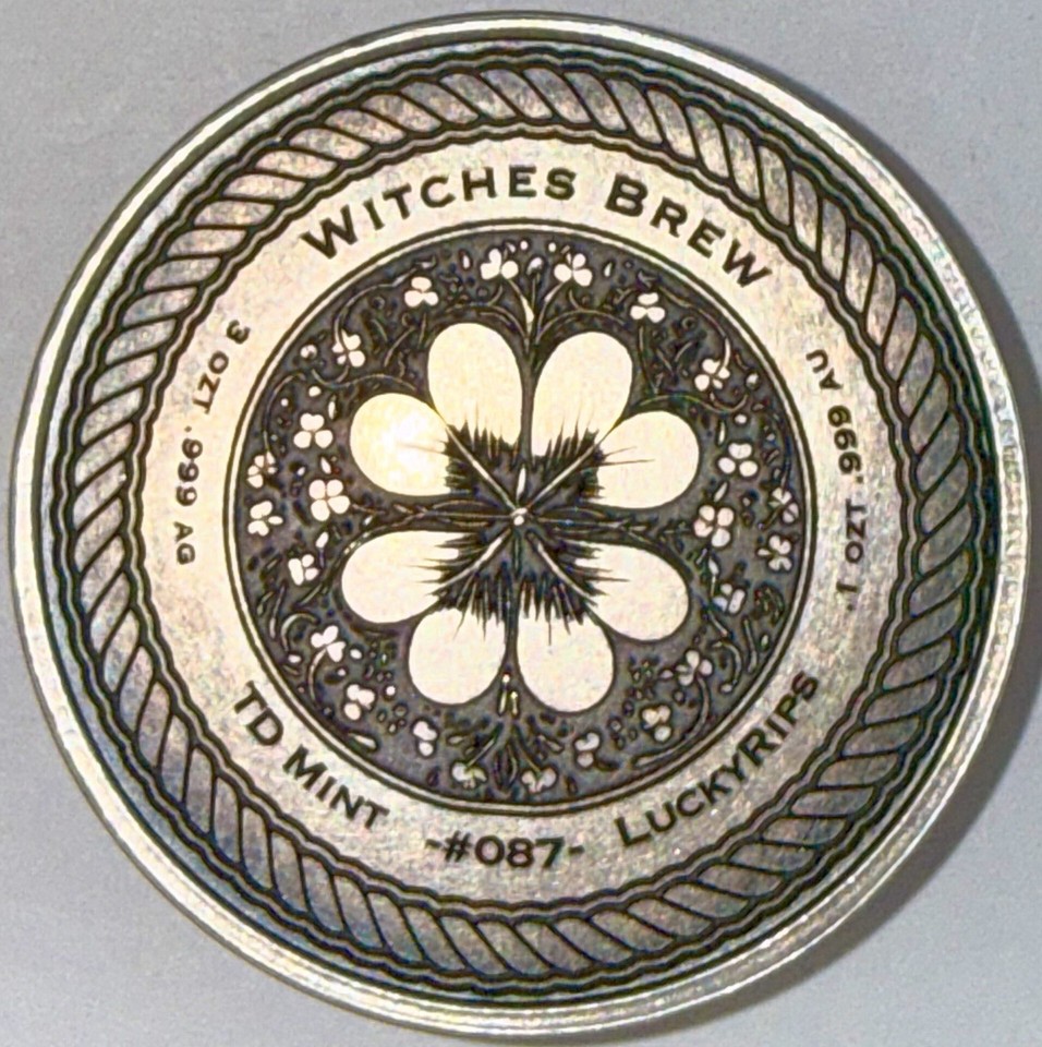 Witches Brew Lucky Rips TD Mint 1/10oz Gold & 3oz Silver HIGHLY ...