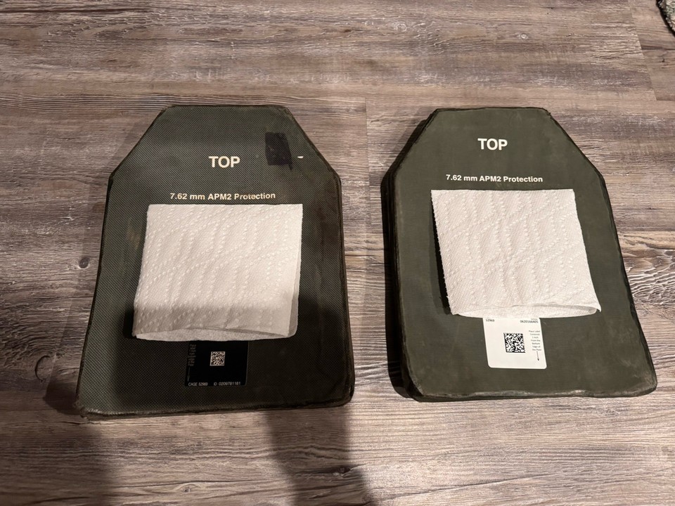 Military Army Tactical Surplus Medium Strike Face Ballistic Plates ...