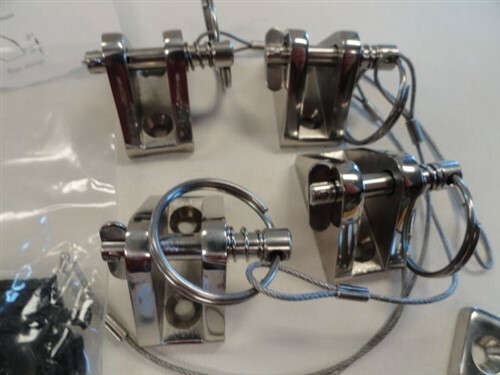 RINKER 312 BIMINI TOP 2005 HARDWARE & FITTING KIT STAINLESS STEEL ...