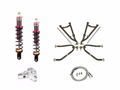 LONESTAR RACING SPORT +2" A-ARMS ELKA STAGE 1 FRONT SHOCKS HONDA TRX ...