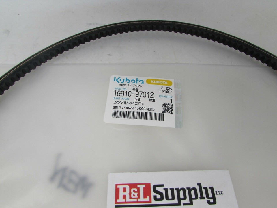 NEW GENUINE KUBOTA ENGINE FAN BELT 41 PART # 1G910-97010 1G910-97012 ...