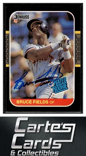 Bruce Fields 1987 Donruss #47 Detroit Tigers TTM/IP Signed Autographed ...