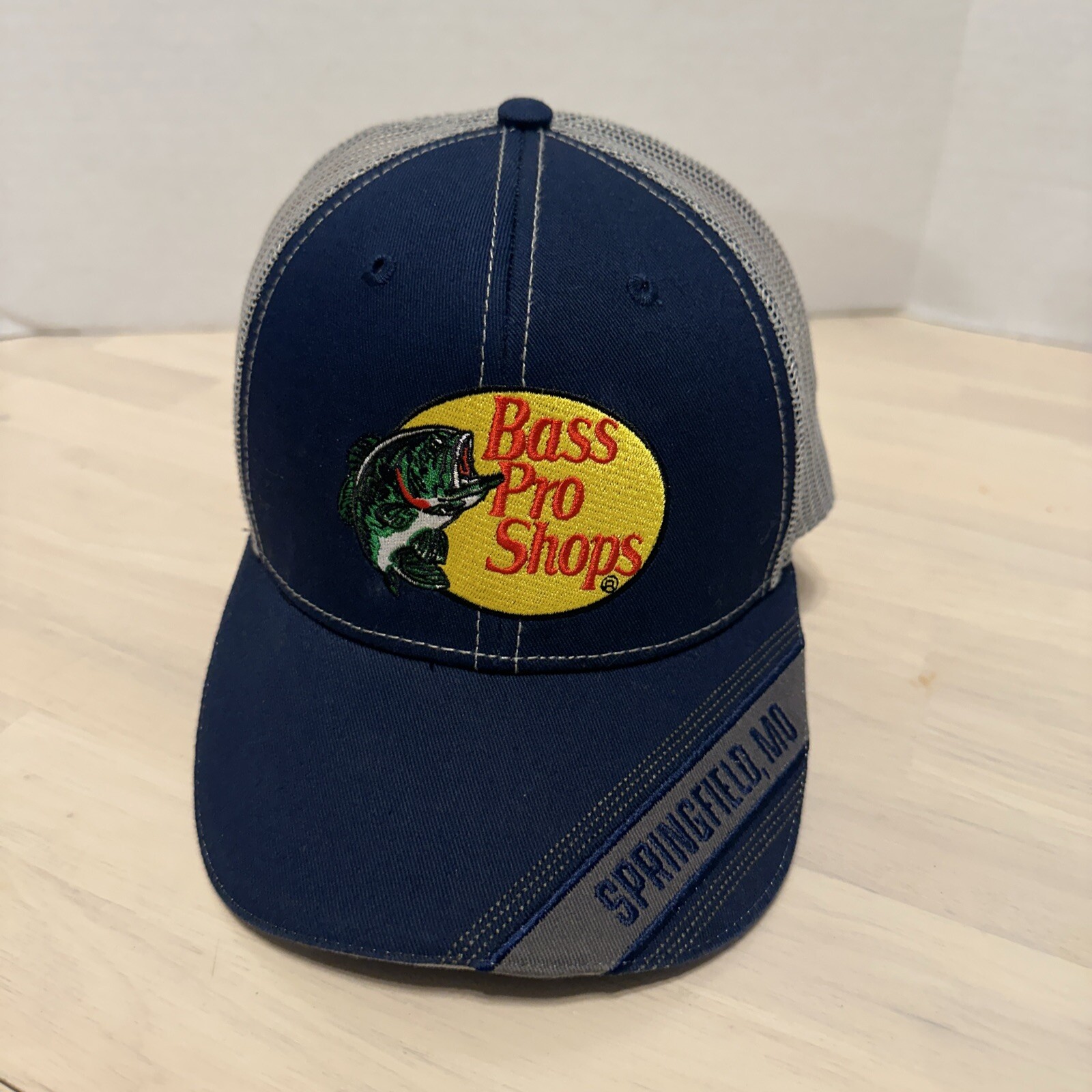 Bass Pro Shops Snapback Hat Springfield MO Dark Blue/… - Gem