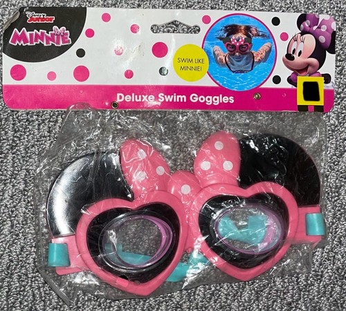 Disney Minnie Mouse Deluxe Swim Goggles - Pink/Mouse Ears - Ages 3+ NEW ...