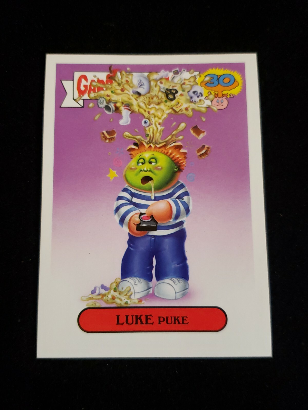 Garbage Pail Kids 30th Anniversary 2b LUKE PUKE Adam Bomb's Don't Push ...