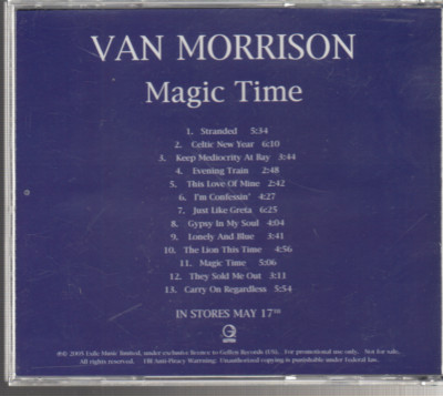van morrison magic time cd promo | eBay