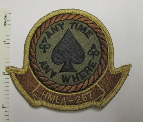 USMC MARINE CORPS HMLA-267 HELICOPTER SQUADRON ACE PATCH DESERT CAMO ...