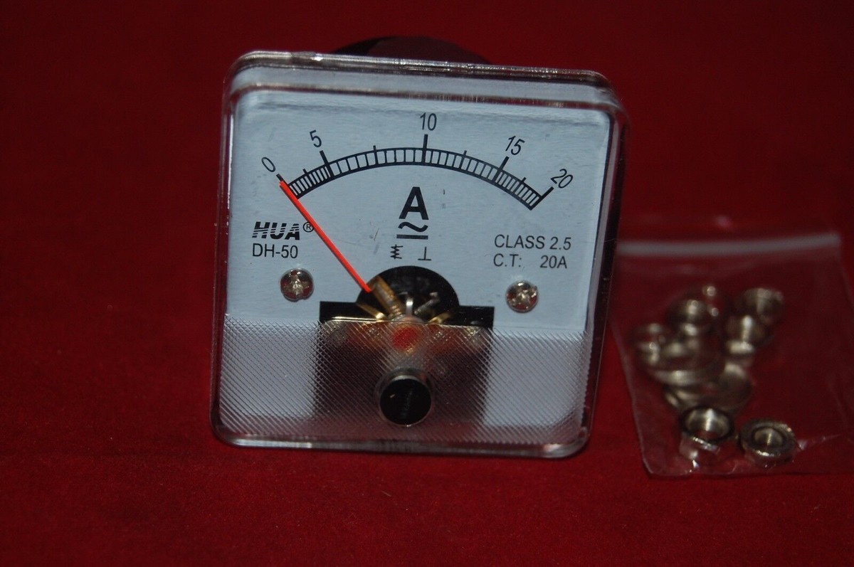 Analog Ac Amp Meter 20a RS PRO Analogue Panel Ammeter 20A AC, 46mm X