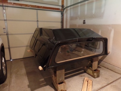 Leer 122 truck cap/camper. Black, fits Chevrolet Silverado 2007 through ...