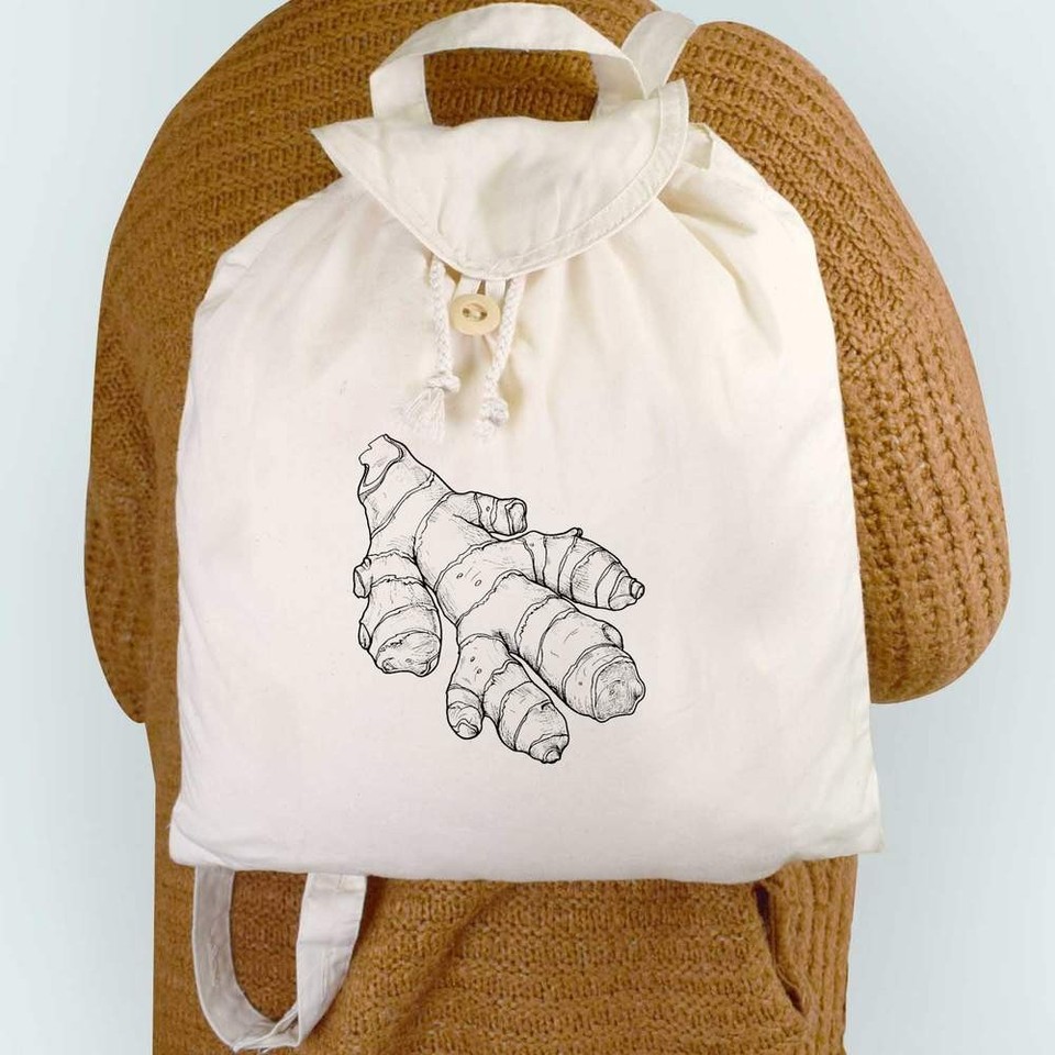 'Ginger Root' Canvas Rucksack / Backpack (RK00038934) | eBay UK
