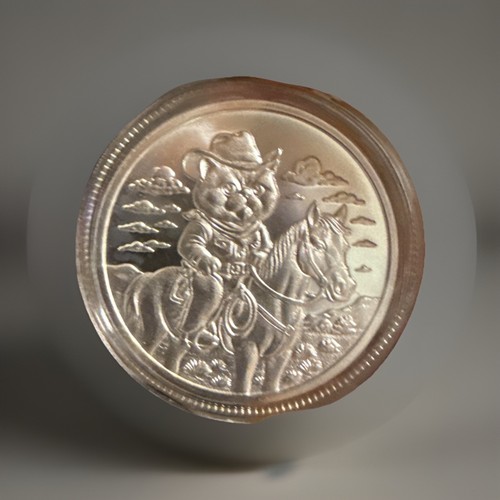 Intaglio Mint Purrfectly Series Cowboy Cat 1 oz Silver Encapsulated-🪙🔥🪙 ...