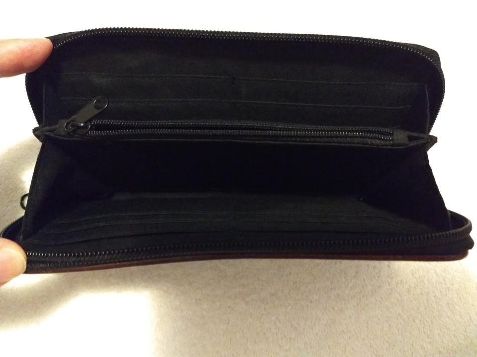 Rosetti Women's Zip-Around Wallet/Coin & Card Holder, Black, 8" x 4" | eBay