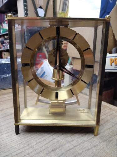 Vtg Elgin Electronics 6 J Unadj Skeleton Acrylic Desk Mantel Clock ...