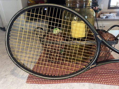 Vintage Original PRINCE GRAPHITE COMP TENNIS RACKET Great Shape Ready 2 ...