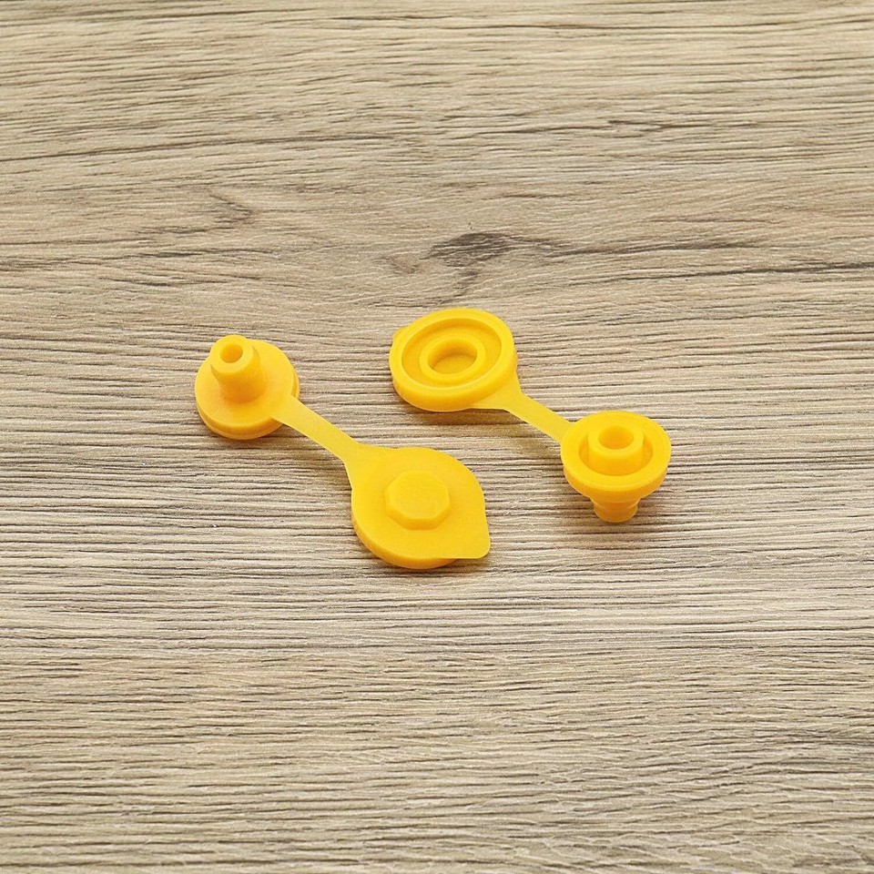 5Pcs Yellow Fuel Gas Can Jug Vent Cap Blitz Scepter Essence Midwest ...