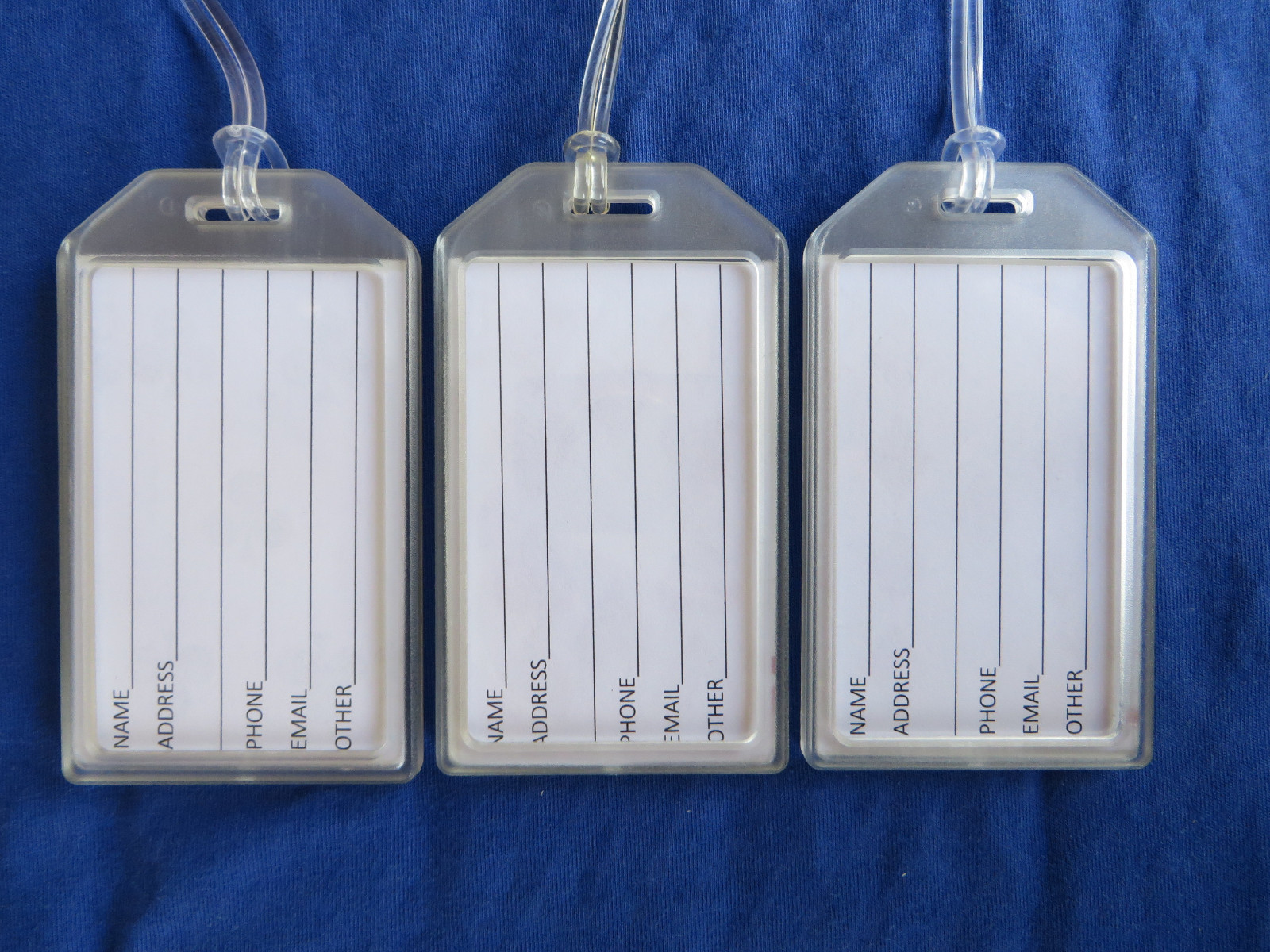 DUKE BLUE DEVILS LOGO NCAA LUGGAGE TAGS 3-TAG SET - CUSTOM - NAME BAG ...