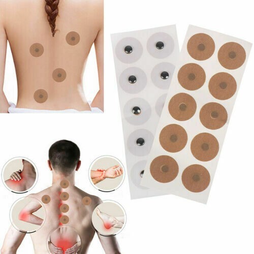 10 x MAGNETIC THERAPY PAIN RELIEF BODY MAGNETS PATCHES PLASTERS NATURAL ...