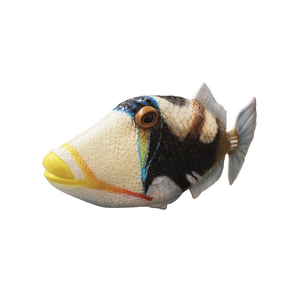 Tropical Fish Statue - Sea Decor - Triggerfish Tropical Fish Statue ...