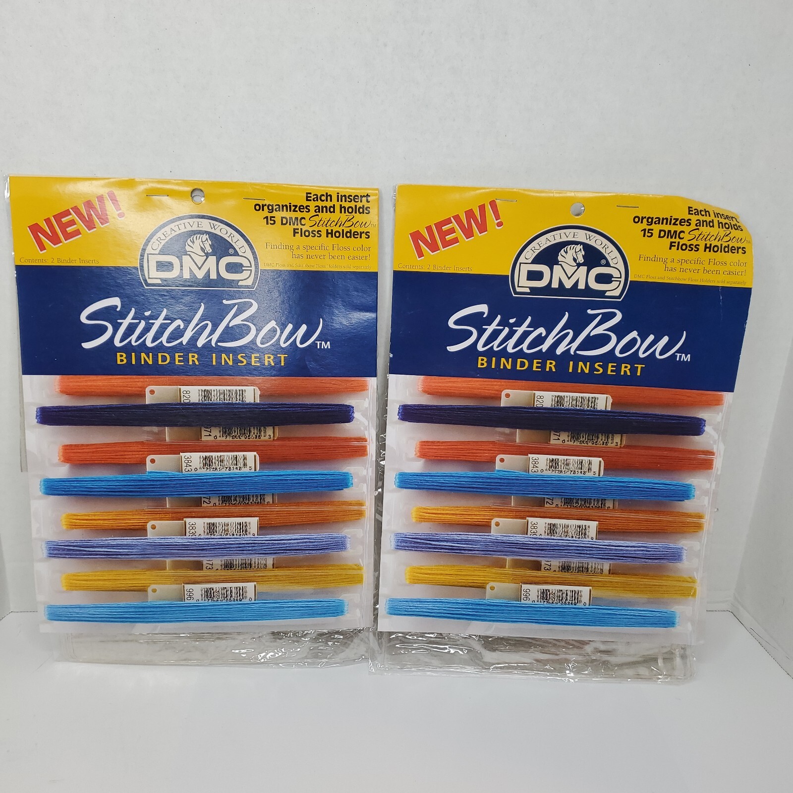 Lot 2 StitchBow Binder Inserts-Binder Insert 15 DMC Full Size | eBay