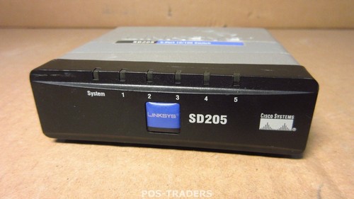 Cisco Linksys SD205 V2.0 5-Port 10/100 Wired Ethernet Network Switch ...