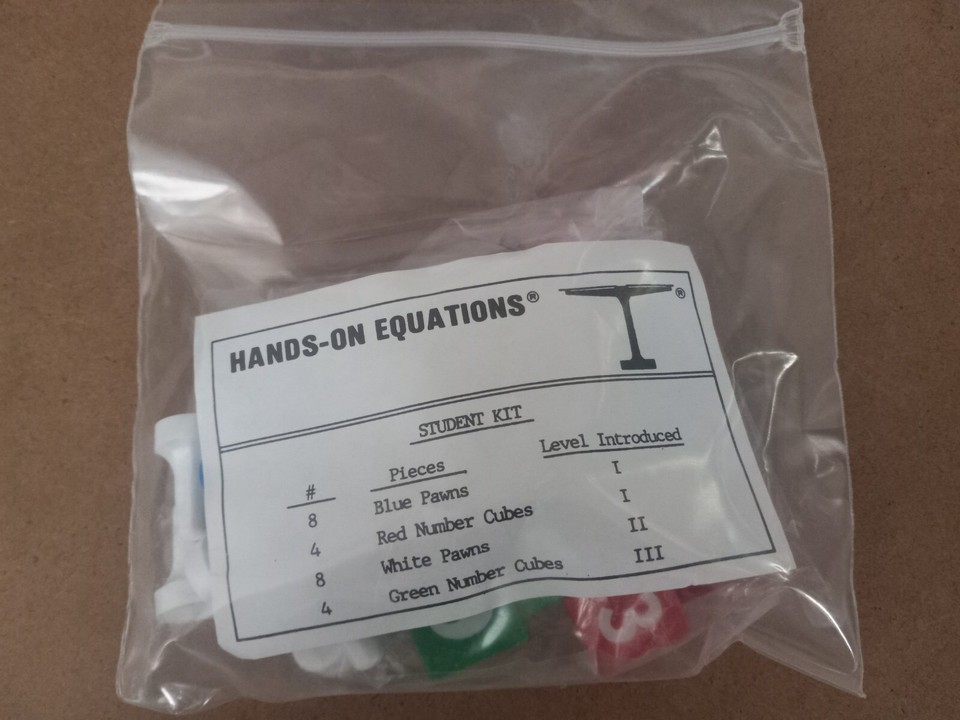 Hands-On Equations Student Kit 24 Piece Kit Math Manipulatives Algebra ...
