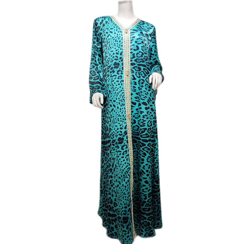 Dubai Abaya Muslim Women Maxi Dress Kaftan Caftan Arab Robe Islamic ...