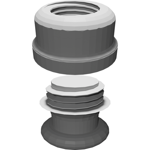 Wall Mount Knob for Roller Blinds - Hidden Screw Design with Concealed ...
