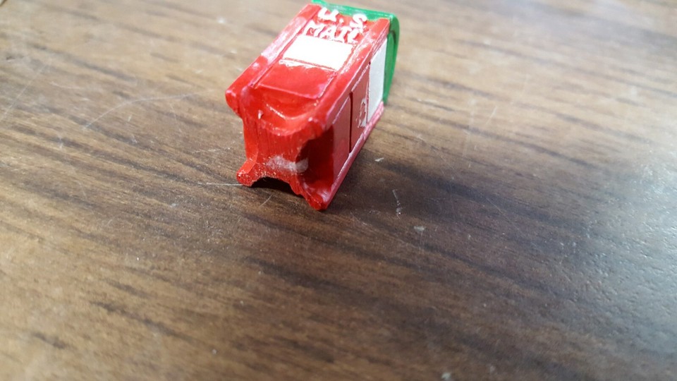 Hobby Model Train HO Scale 1" Tall Wood Wooden Mail Box Mailbox Green ...