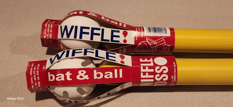 2 Official Baseball Wiffle® Ball and Bat Set - NEW Made in USA | eBay