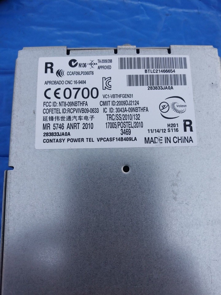 NISSAN PATHFINDER OEM 28383-3JA0A BLUETOOTH TELEPHONE CONTROL MODULE 13 ...