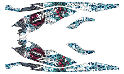 SEADOO SPARK TRIXX for 2up 3up graphics kit decals jet ski wrap kit ...
