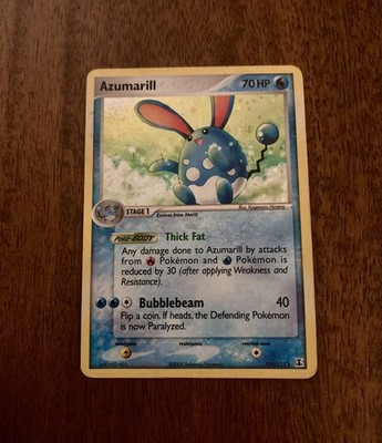 Pokemon Cards TGC: Azumarril 113/114 Delta Species Reverse Holo Rare ...