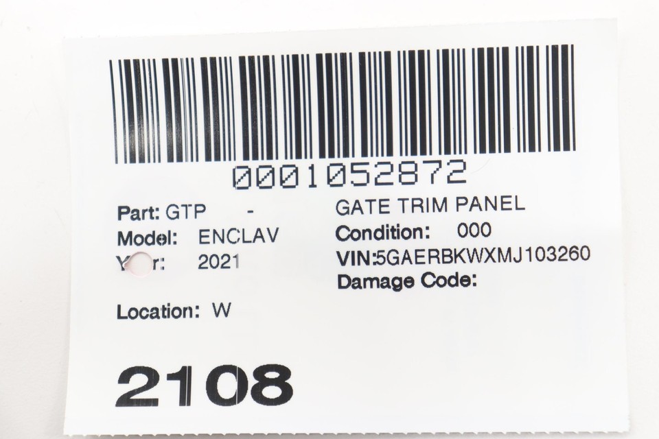 2018 - 2024 BUICK ENCLAVE REAR TRUNK SPARE WHEEL SUPPORT CARRIER OEM ...