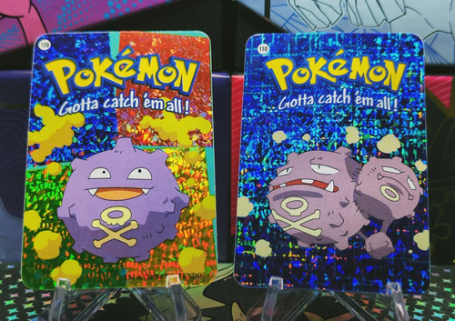 Pokemon Nintendo Vending Prism Holo Vintage Sticker KOFFING WEEZING ...