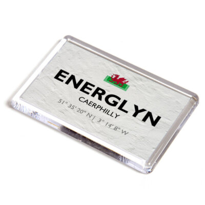 FRIDGE MAGNET - Energlyn, Caerphilly, Wales - Lat/Long ST1488 | eBay UK