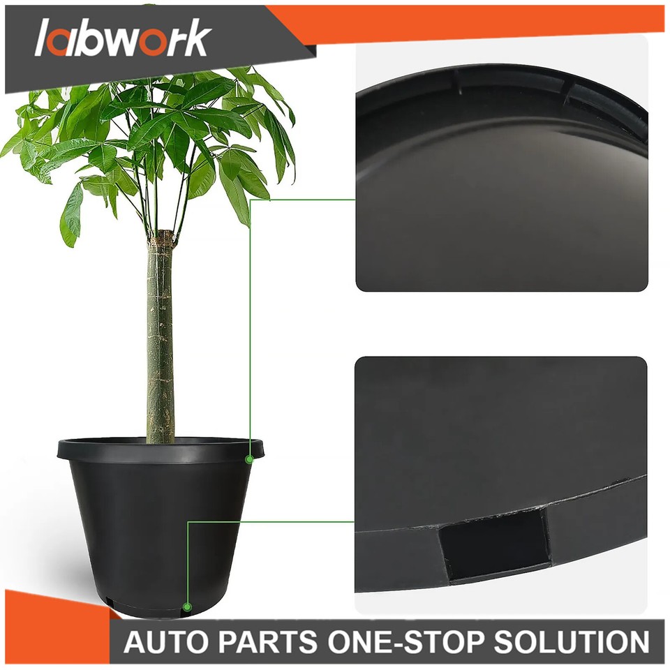 Labwork 1/2/3/5/7/10/15/20/25Gallon Plastic Plant Flower Pot Nursery ...