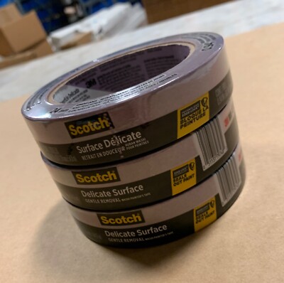 3M SCOTCH #2080 Painter's Tape - Delicate Surface .94" x 60 YD - 3 ...