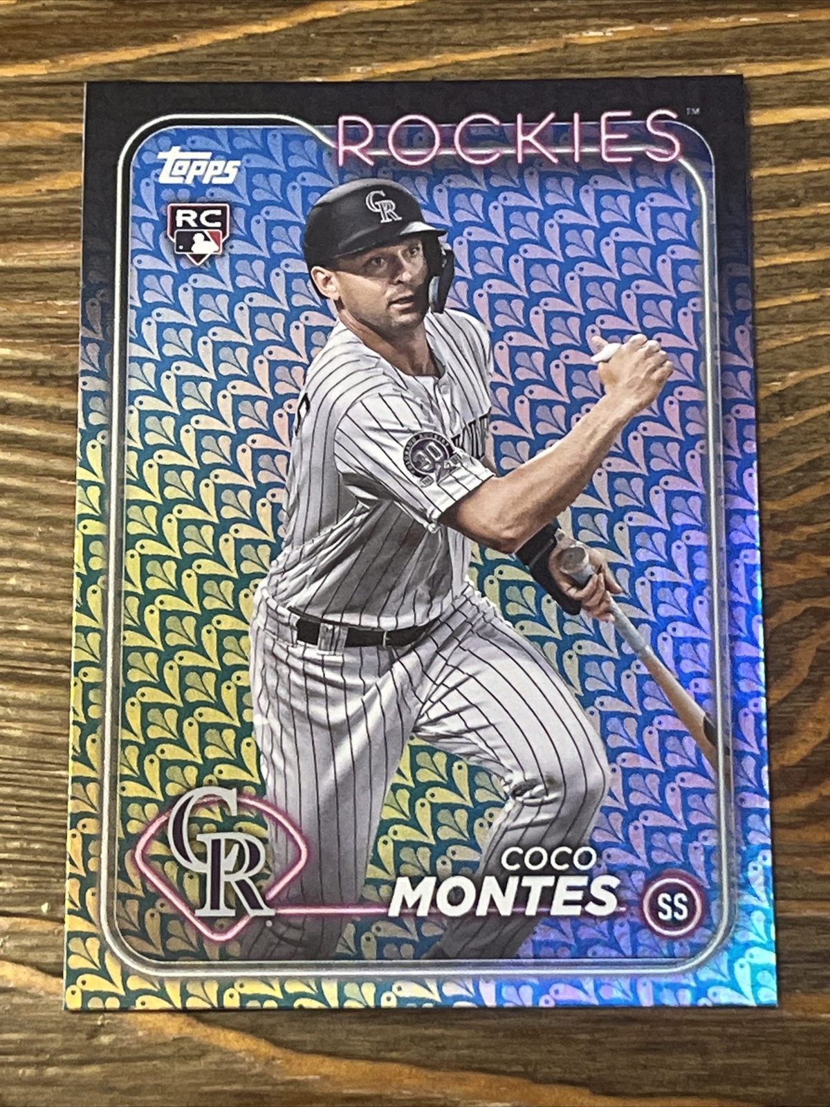 2024 Topps Series 1 #92 Coco Montes RC Rookie Easter Foil Parallel SP ...