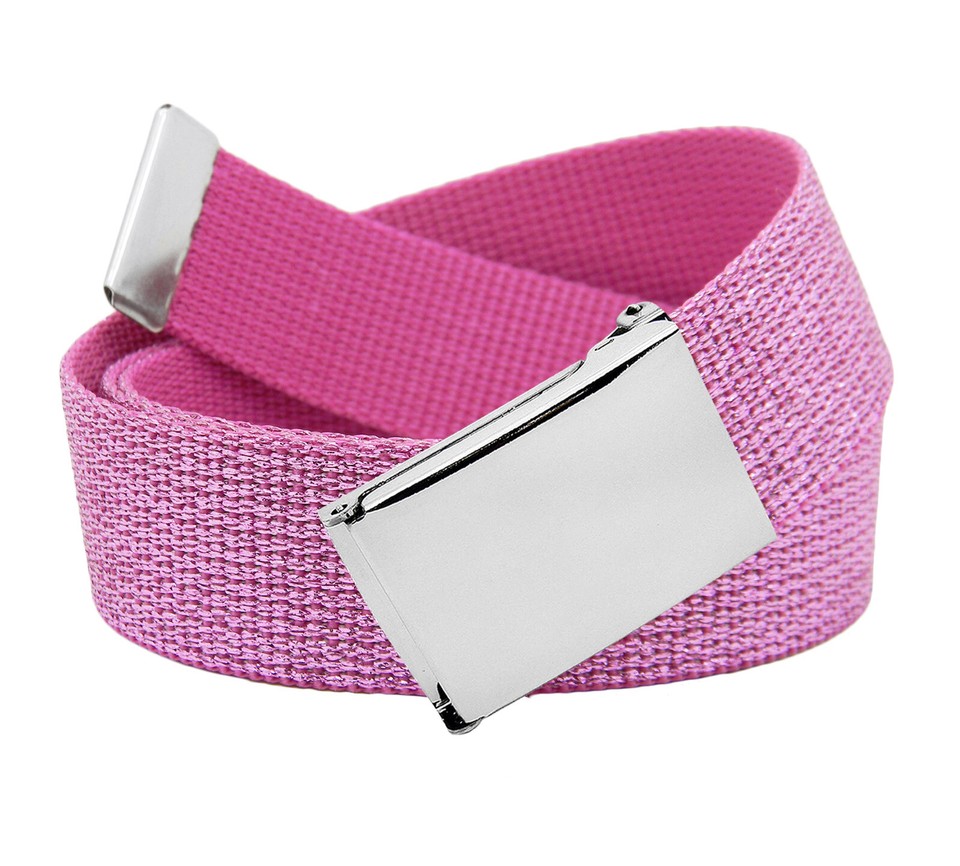 Build A Belt Kid's Silver Flip Top 1.25" Wide Buckle with Canvas Web ...