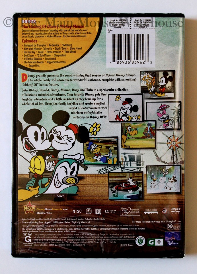Disney Mickey Mouse Cartoons New Cartoon Series Season 1 on DVD 19 ...