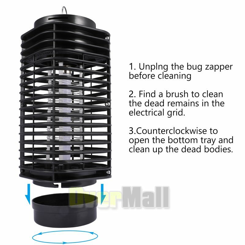 Electric Mosquito Insect Killer Zapper LED Light Fly Bug Trap Pest ...