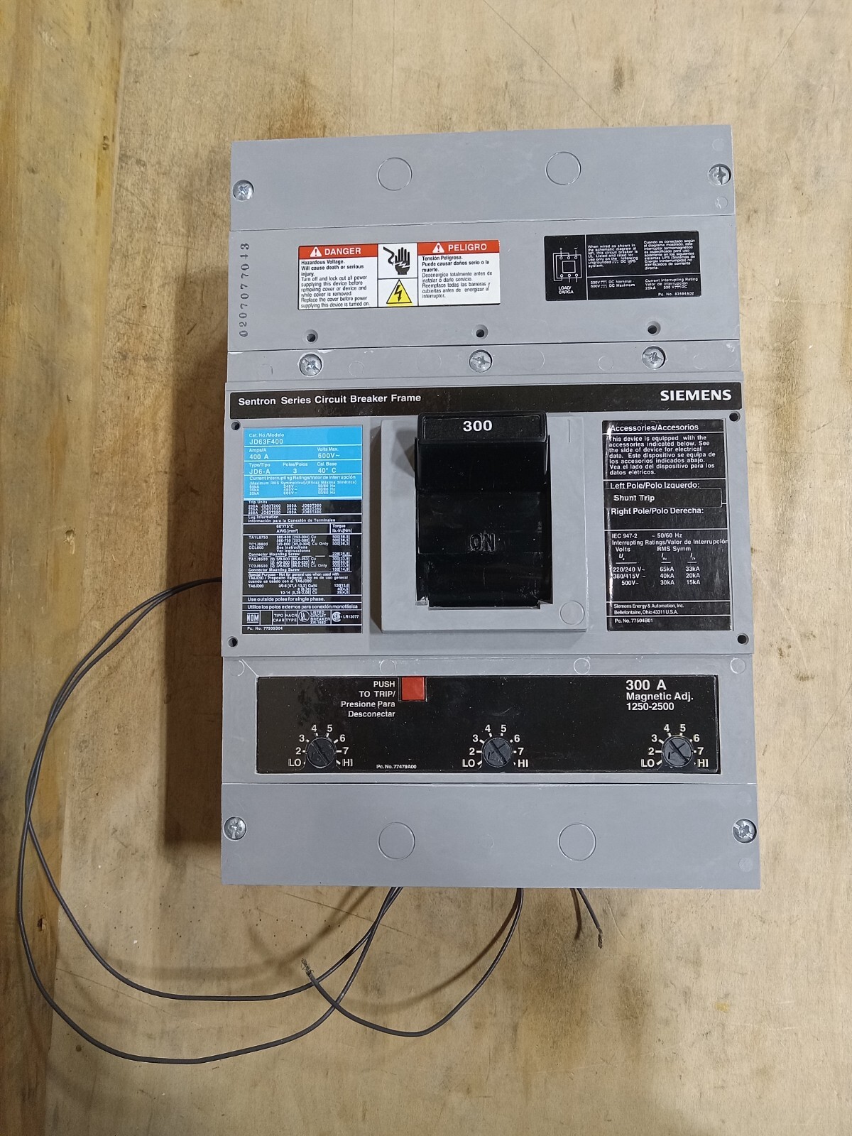 Siemens JD63F400 Industrial Control System for sale online | eBay
