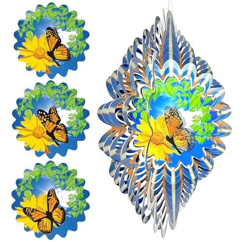 Wind Spinner | Stainless Steel Kinetic Wind Spinners 3D Animated ...