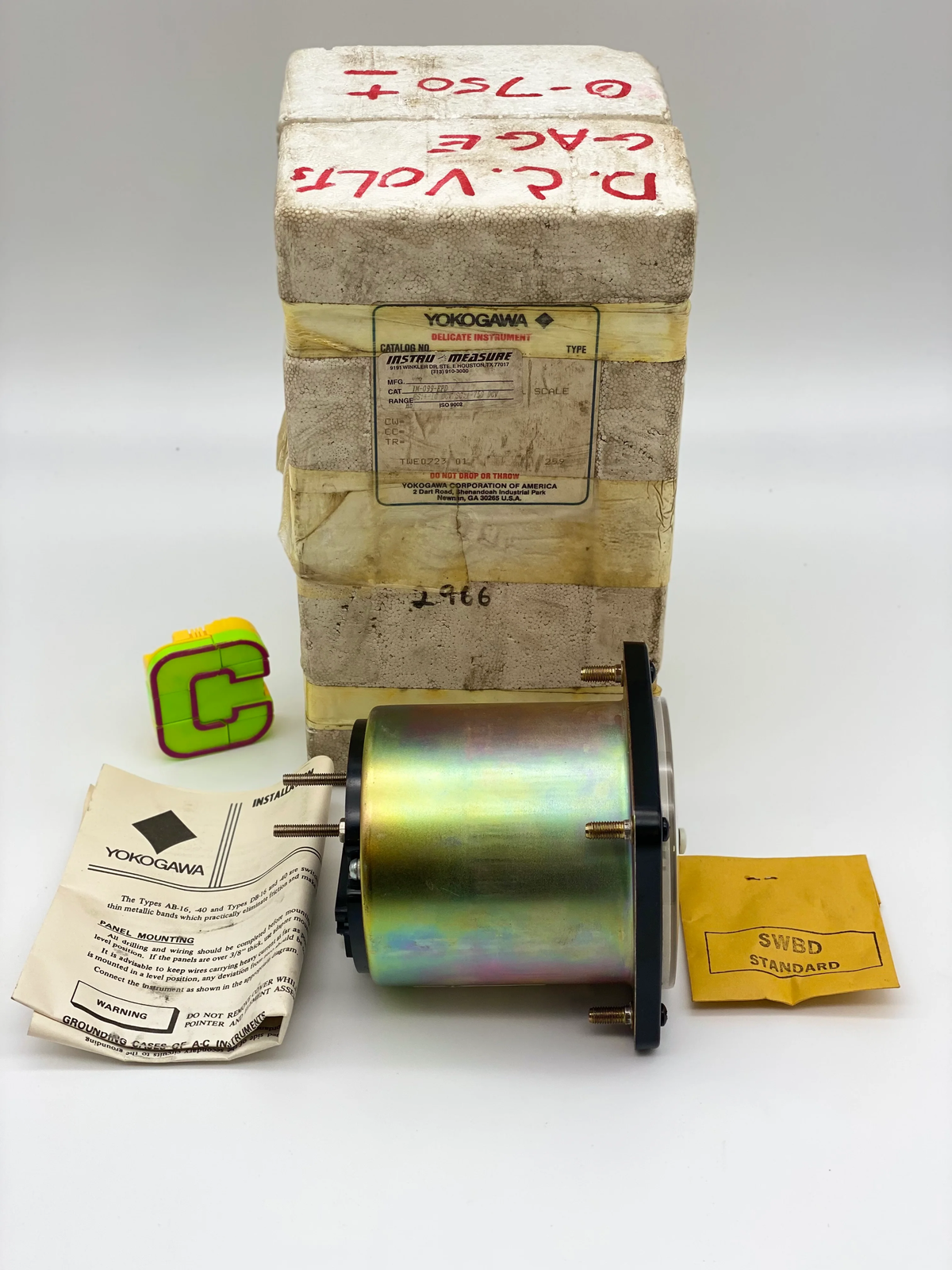 Yokogawa DB40 Ammeter, Cat: 103111FAZZ7UAS, ES: +-10 VDC, 0-750 VDC ...