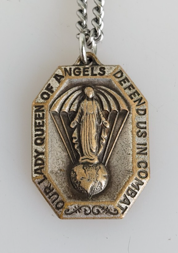 Our Lady Queen of Angels Defend Us Combat Jumping Mary Airborne ...