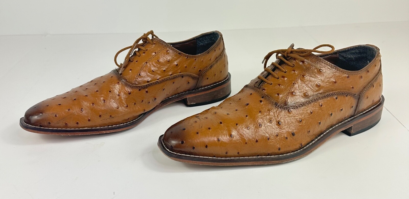 Stacy Adams Roselli Tan Oxford Dress Shoes Men's Size 9.5M Leather ...