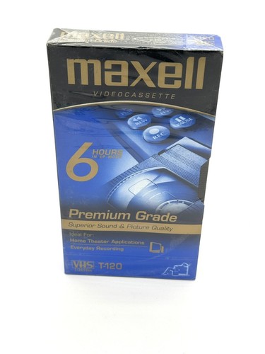 Maxell 6 Hours T-120 Blank Standard Grade VHS Tapes 25215214042| eBay
